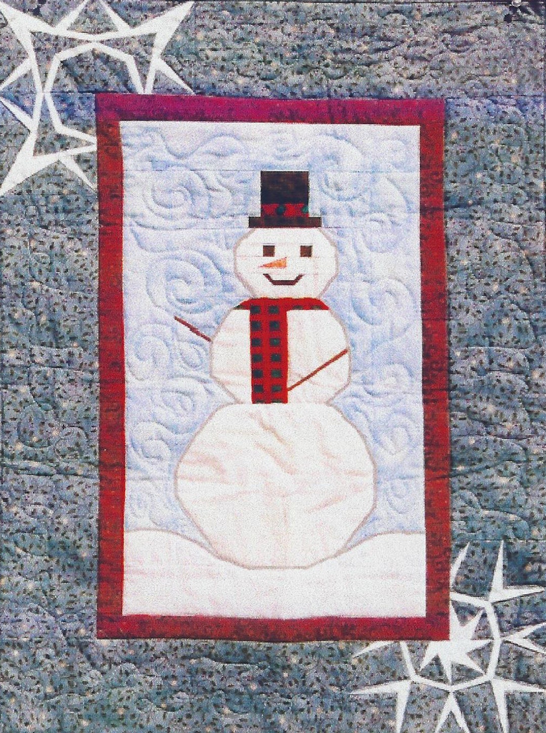 Think Snow Quilt PDF Pattern Paper Foundation Piecing Snowman - Etsy