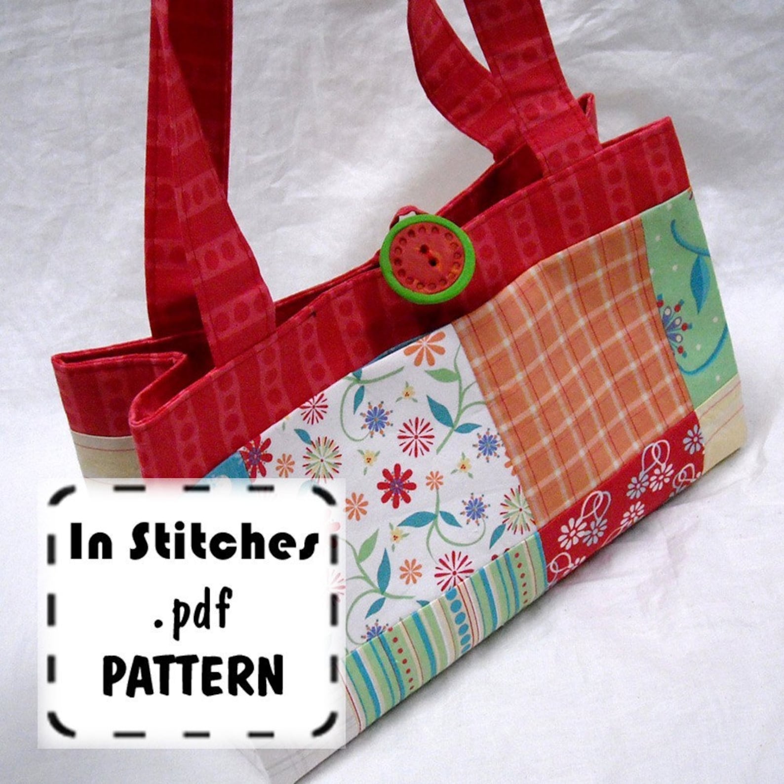 Charmer Tote PDF Purse Pattern Reversible Shoulder Bag EASY ...