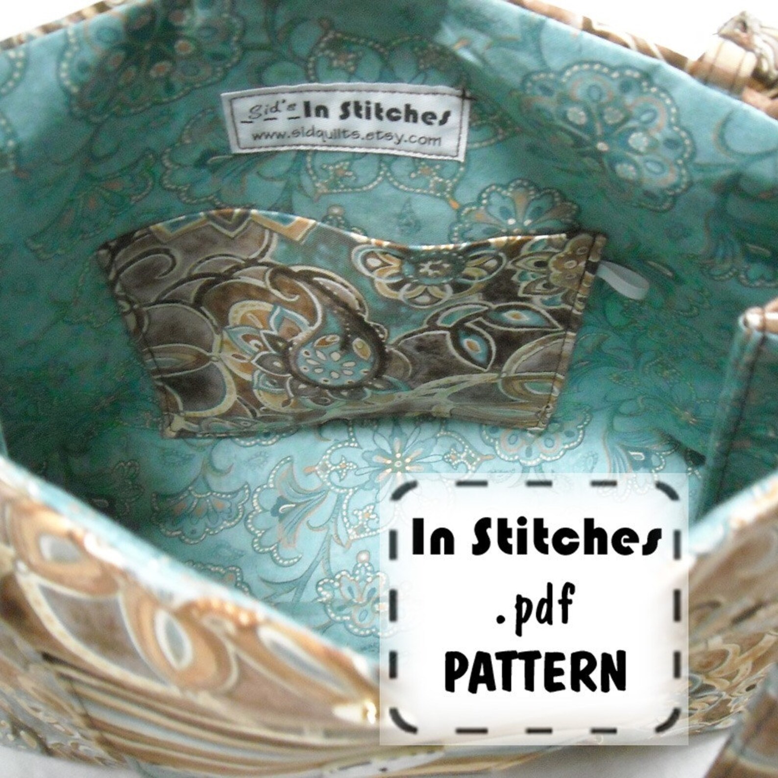 PDF Purse Pattern Shoulderbag Tailored Tote Tutorial Handbag EASY ...