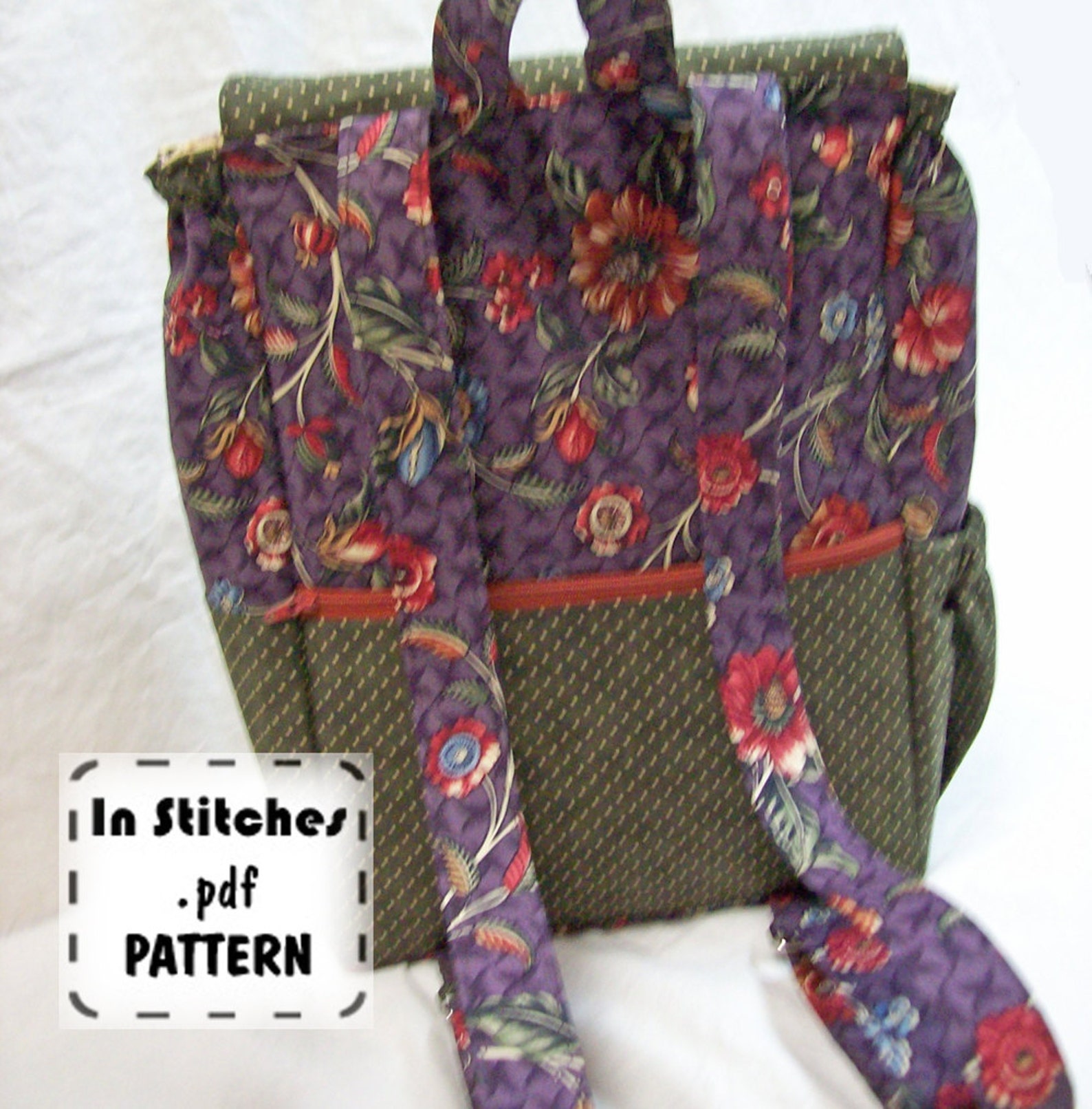 Carryall Kate PDF Sewing Pattern Large Backpack Satchel EASY - Etsy