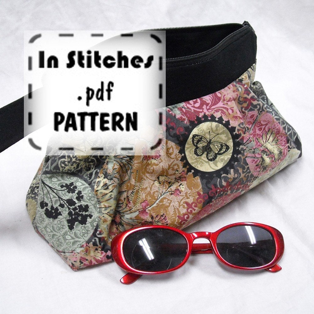 Zipper Wristlet PDF Purse Pattern Pleated Gathered Clutch EASY ...