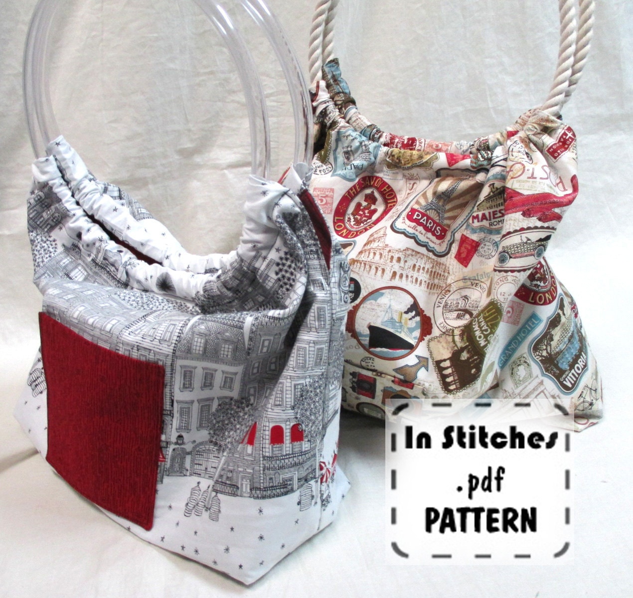 Bubble Bag PDF Purse Pattern-two Sizes Hobo Shoulder Bag-easy Sewing ...