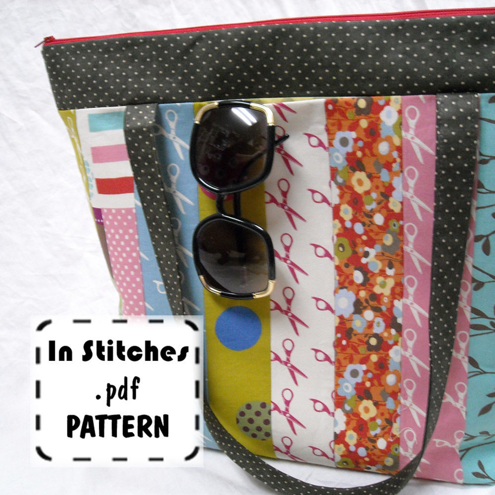 Zipper Crop Tote PDF Purse Pattern EASY DIY Tutorial Laptop Bag ...
