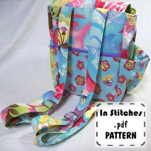 Small Backpack PDF Purse Pattern EASY Carryall Kelly Tutorial DIY Purse ...