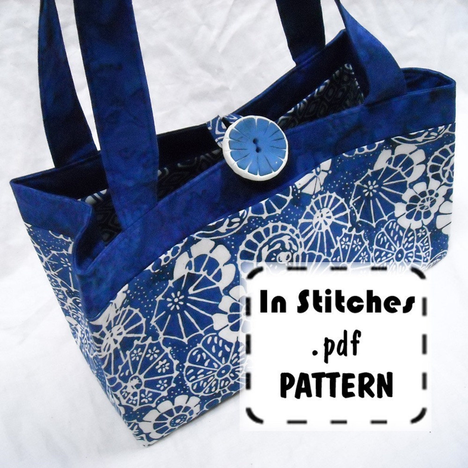 Charmer Tote PDF Purse Pattern Reversible Shoulder Bag EASY ...