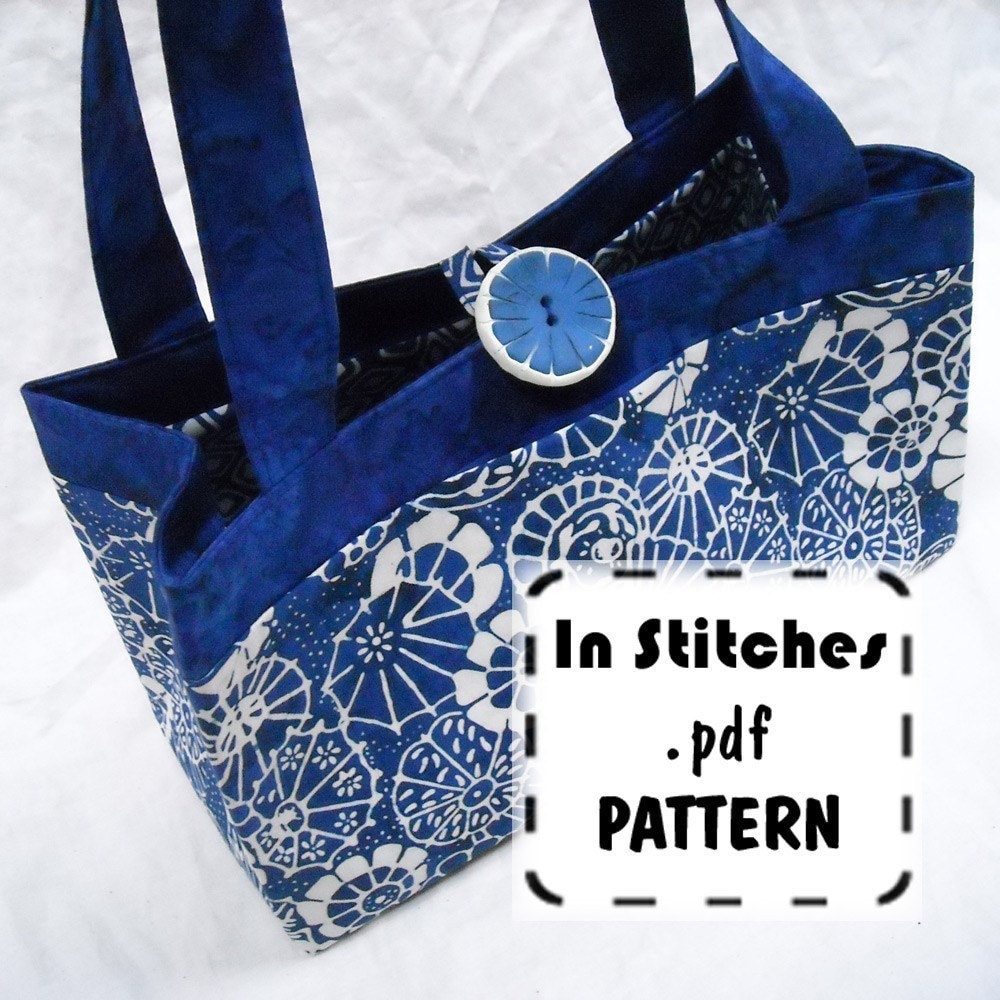 Charmer Tote PDF Purse Pattern Reversible Shoulder Bag EASY ...