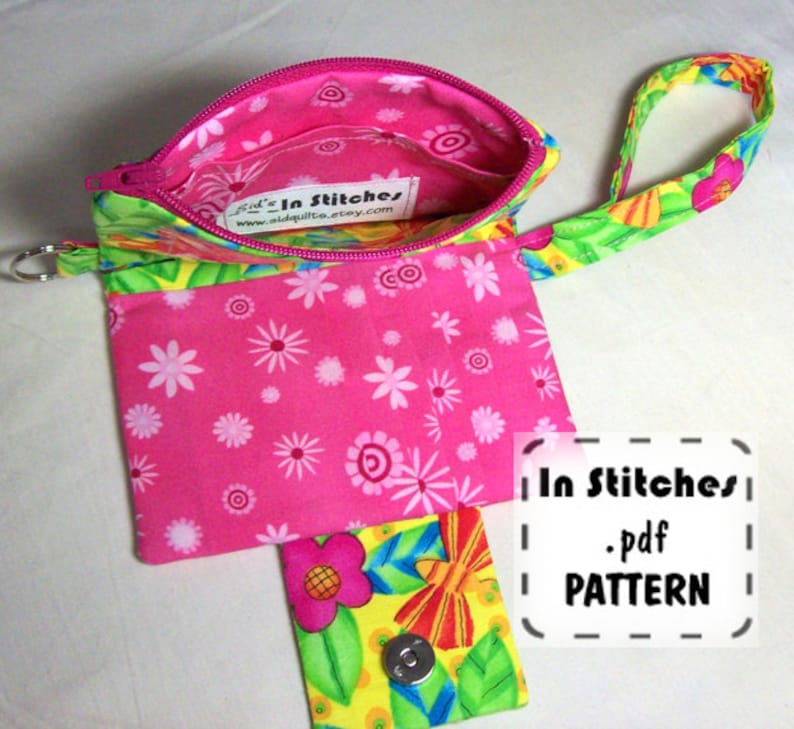 Small Wallet Wristlet PDF Pattern DIY Clutch Instructions - Etsy