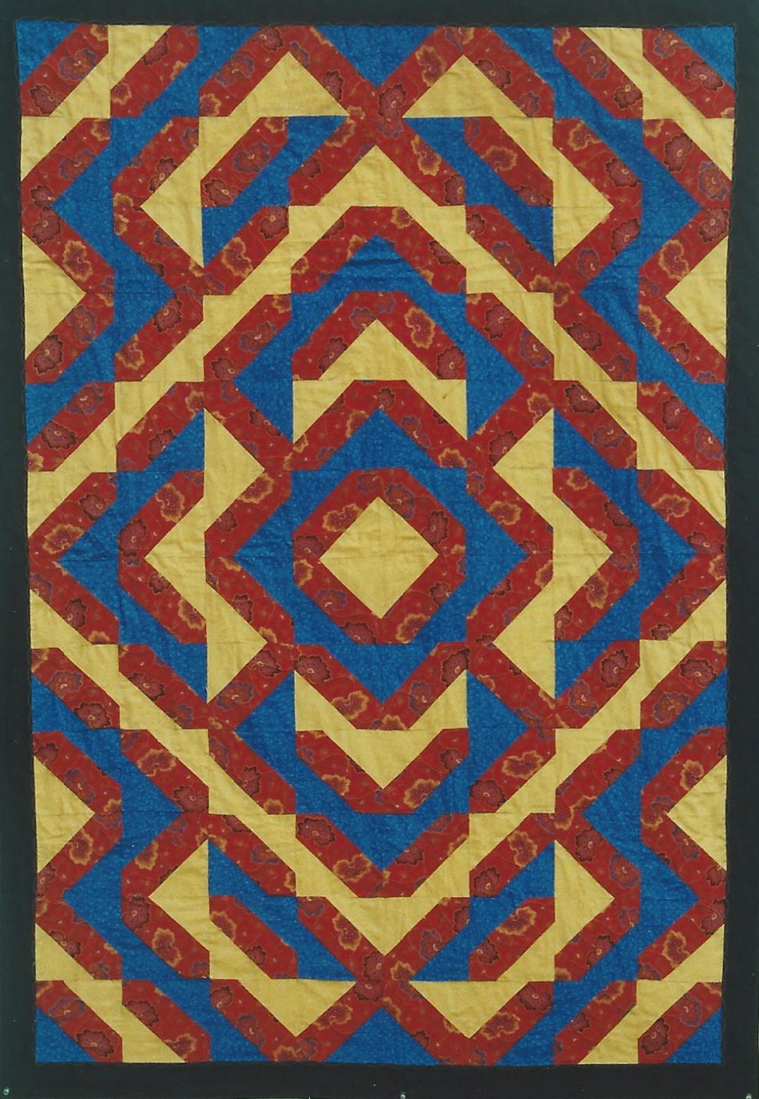 Tijuana Terrace Quilt PDF Pattern Easy Corner Technique - Etsy