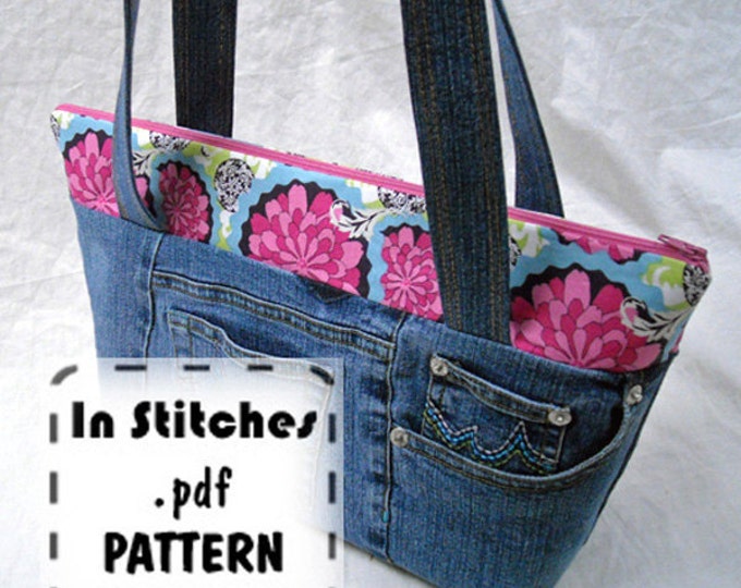 Zipper Shoulder PDF Purse Pattern-easy Zippy Tote Tutorial-diy Purse - Etsy