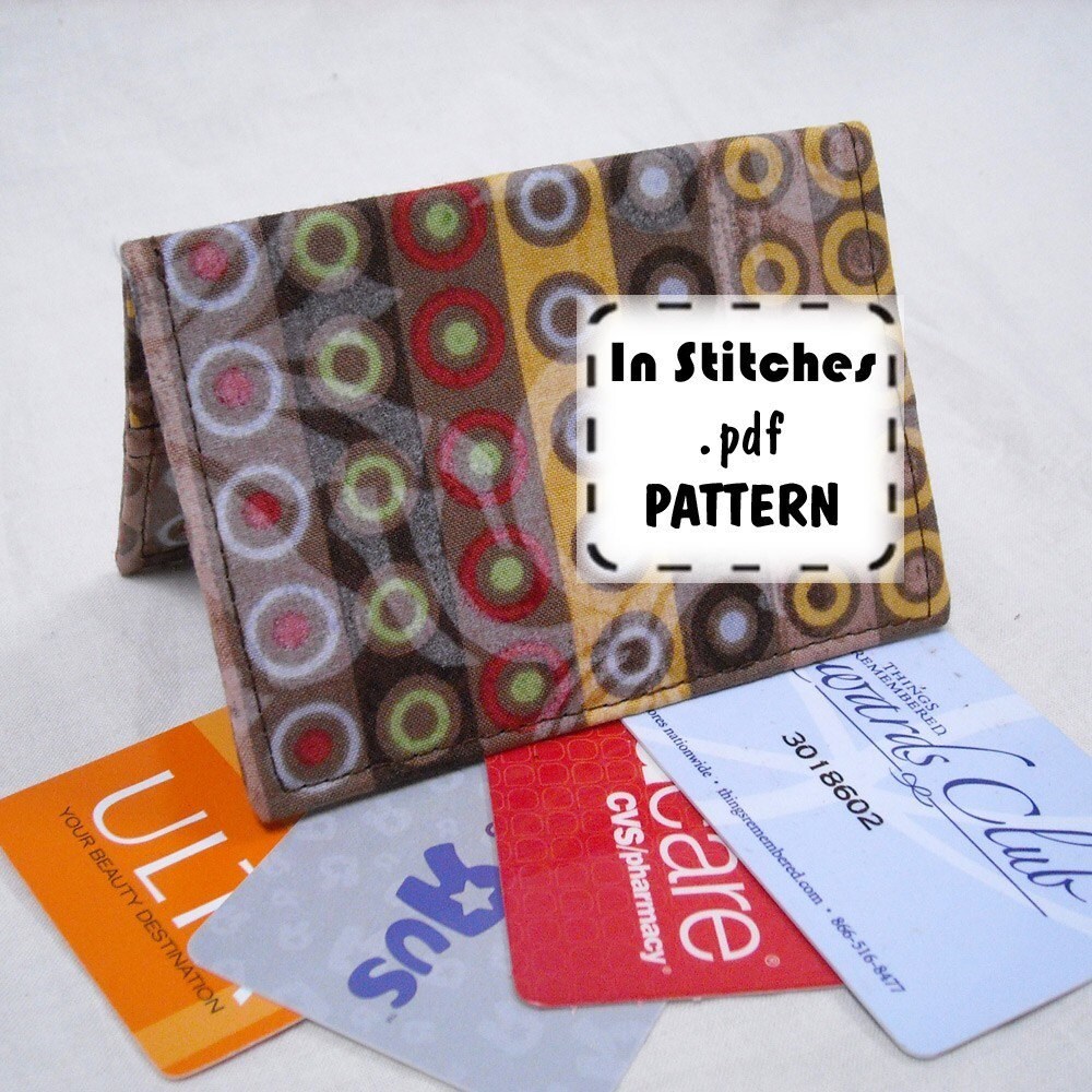 Snap Card Case PDF Pattern-tutorial-easy Instructions - Etsy