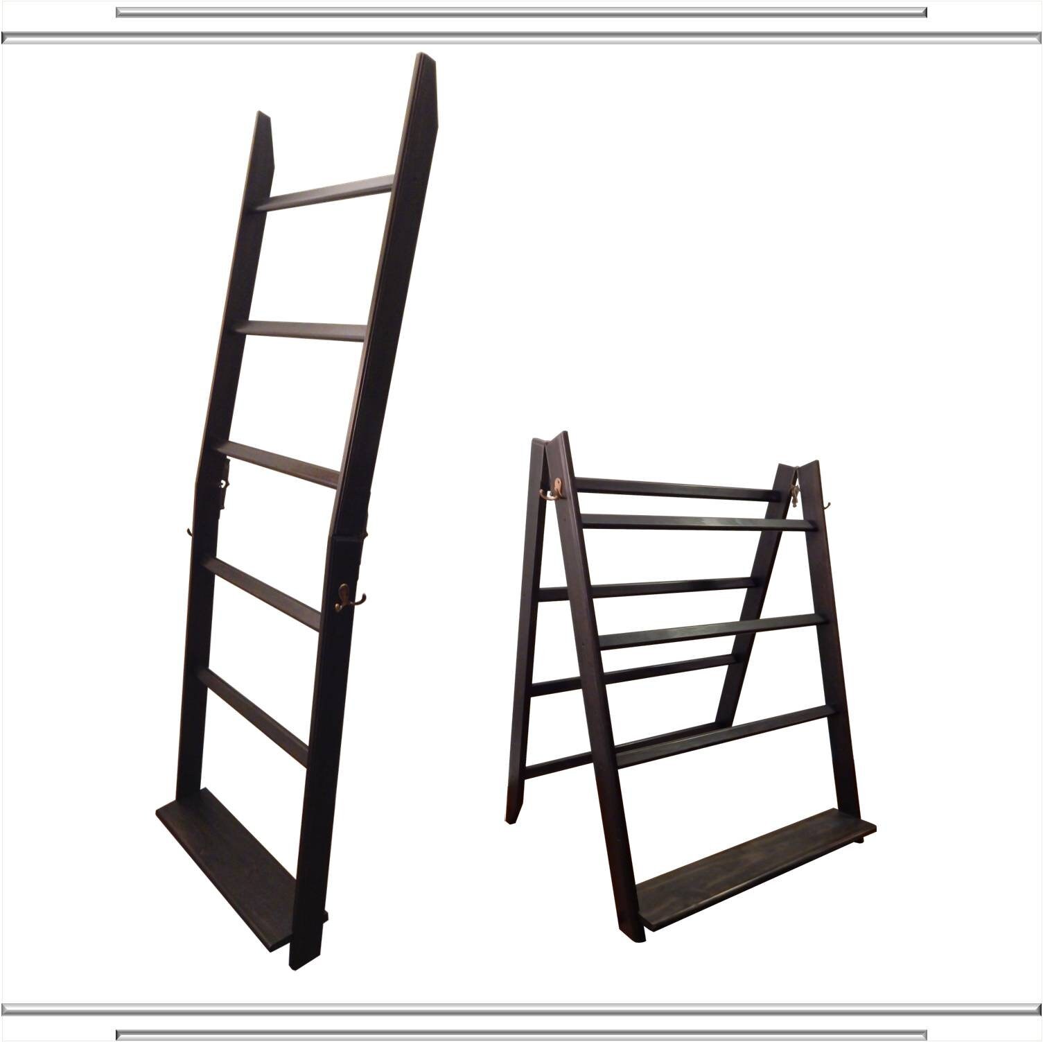 The Ladderrack Quilt Display Stand and Blanket Ladder, Rack Holds up to ...