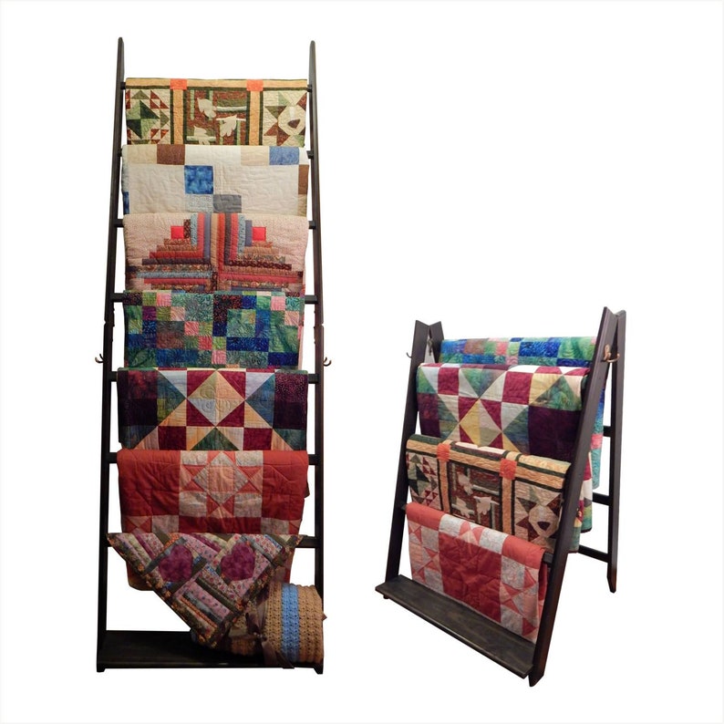 The Ladderrack Quilt Display Stand and Blanket Ladder, Rack Holds up to ...