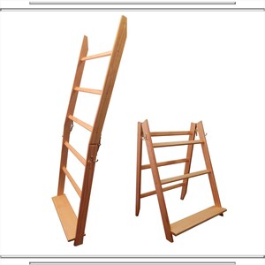 The Ladderrack Quilt Display Stand and Blanket Ladder, Rack Holds up to ...