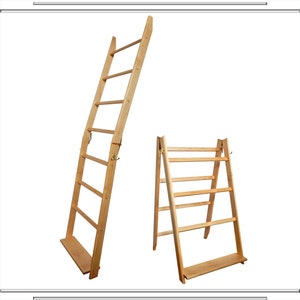 The Ladderrack Quilt Display Stand and Blanket Ladder, Rack Holds up to ...