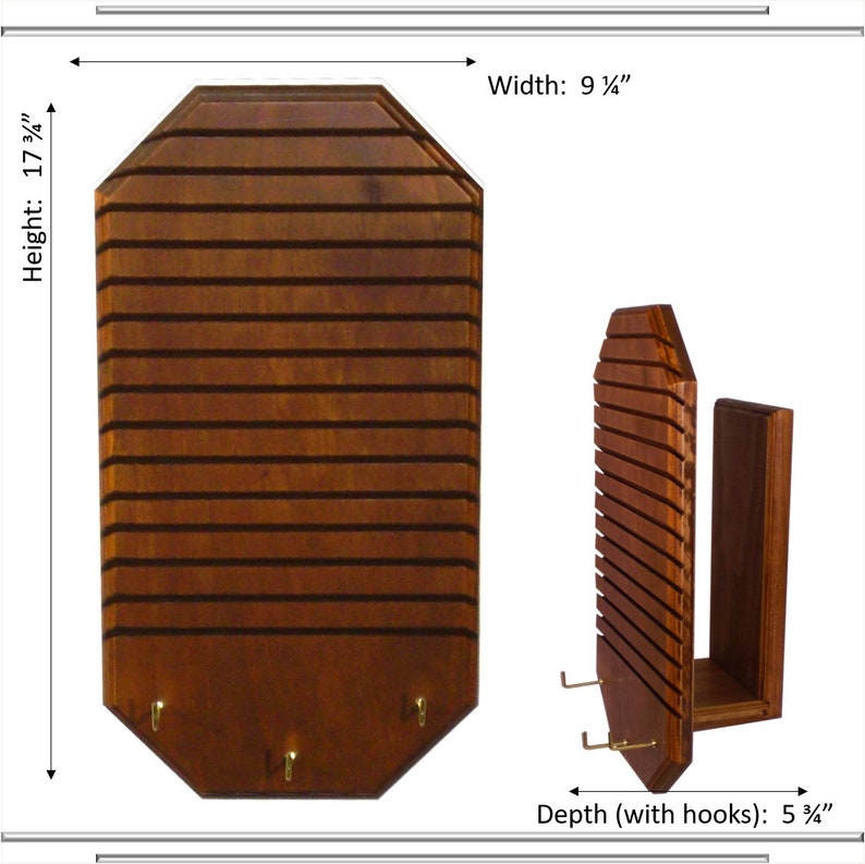 Rule-it-all STORUM Wall-mount Quilting Ruler Organizer. A Solid Wood ...