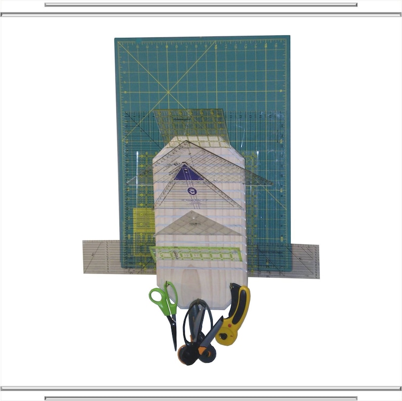 Rule-it-all STORUM Wall-mount Quilting Ruler Organizer. A Solid Wood ...