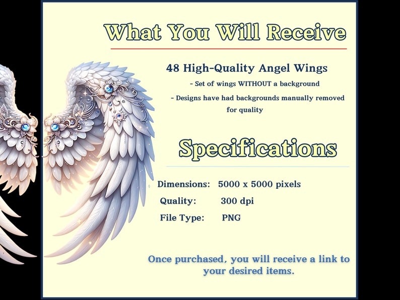 48 PNG Angel Wings Halo Clipart Gift Heaven Wings Angel Feather Custom ...
