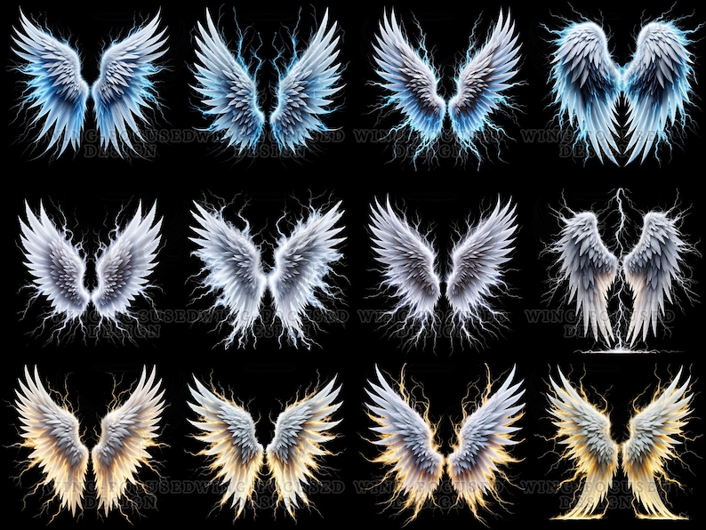 Transparent PNG Angel Wings Electric Effects Heaven White Angel Wings ...