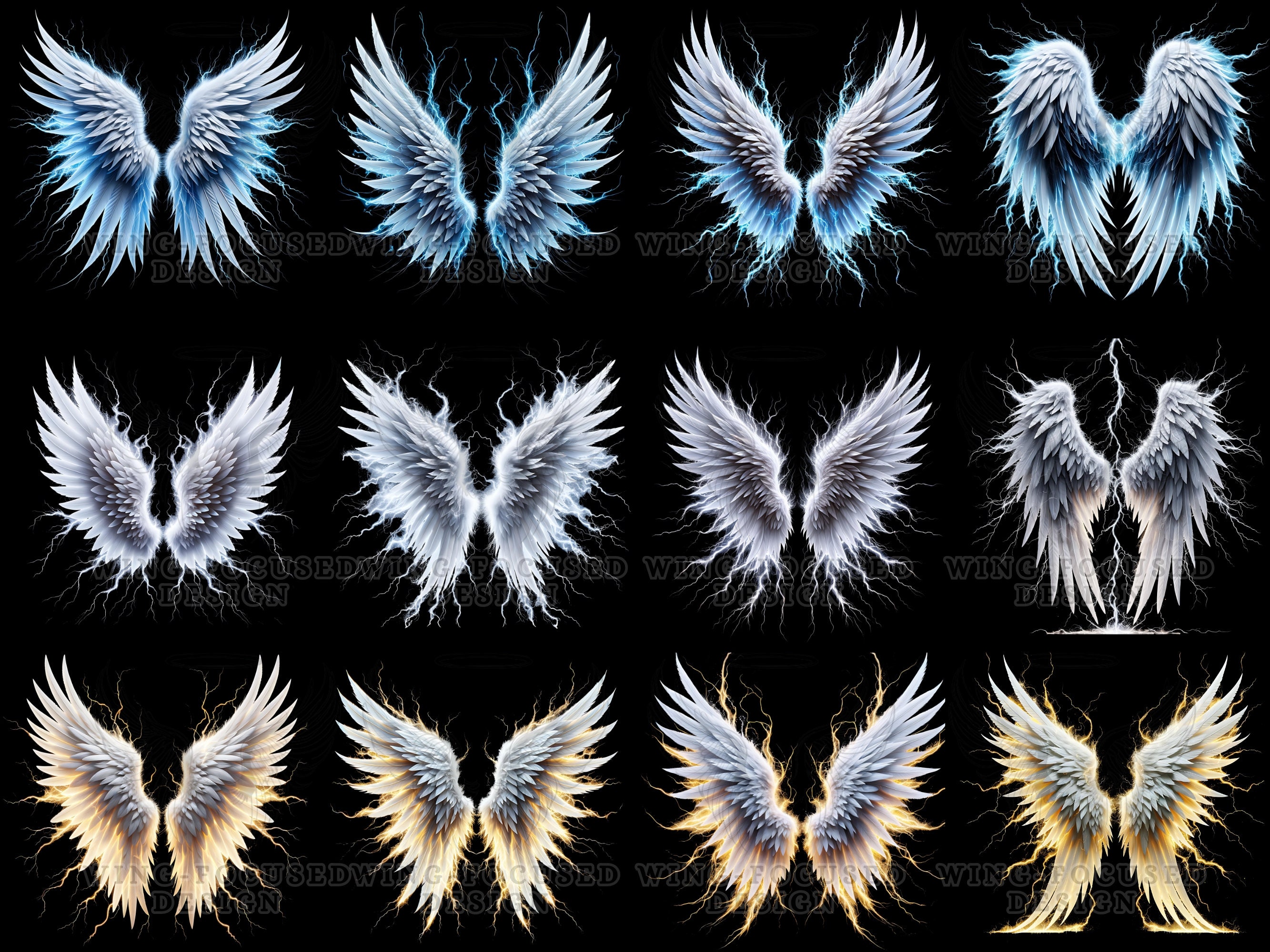 Transparent PNG Angel Wings Electric Effects Heaven White Angel Wings ...