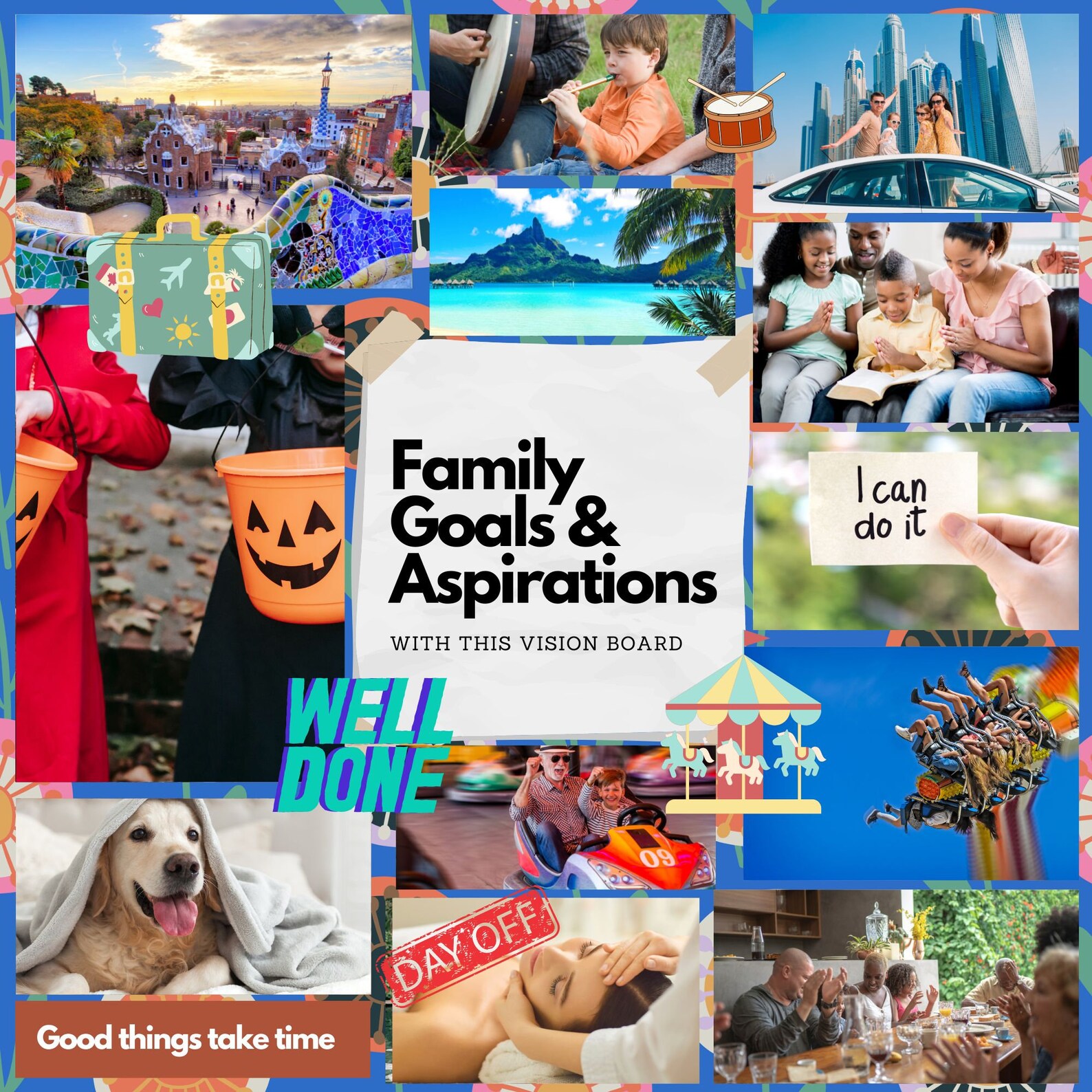 Family Vision Board, Kids Vision Board Printable, Vision Board ...