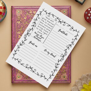 Prayer Journal Printable Template With 52 Week Scripture & Reflections ...