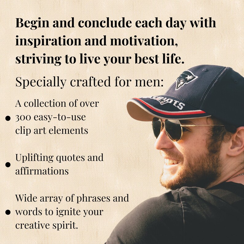 Vision Board Printables for Men, 300 Inspiring Pictures, Words and ...