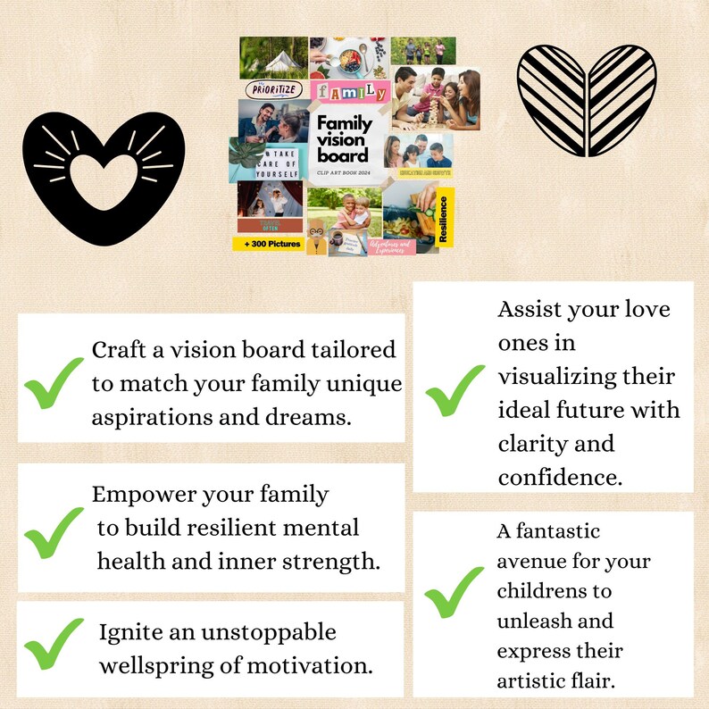 Family Vision Board, Kids Vision Board Printable, Vision Board ...