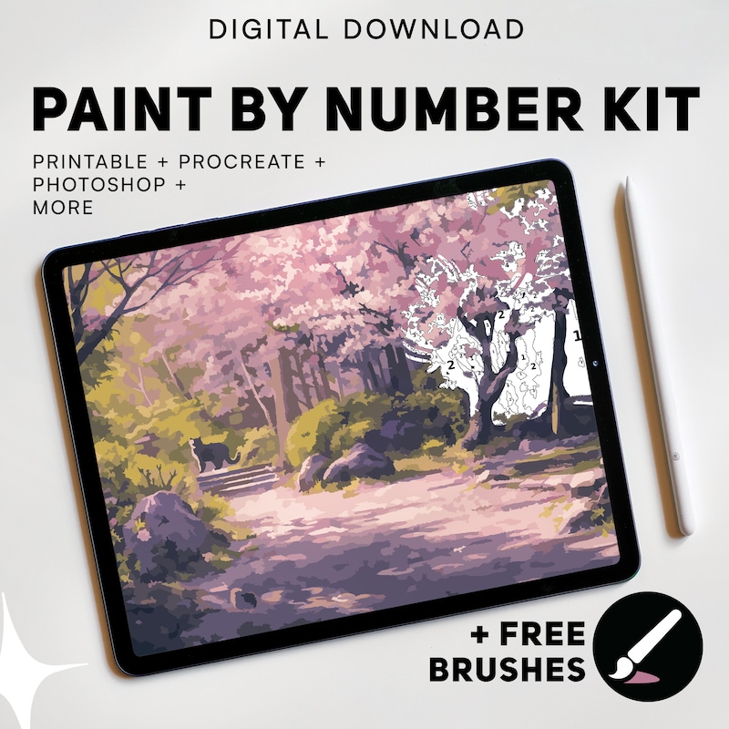 Anime Paint by Number Kit - Etsy