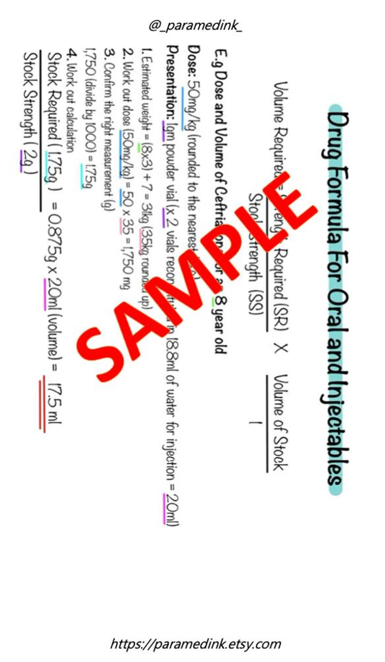 Paramedic Reference Cards DIGITAL - Etsy