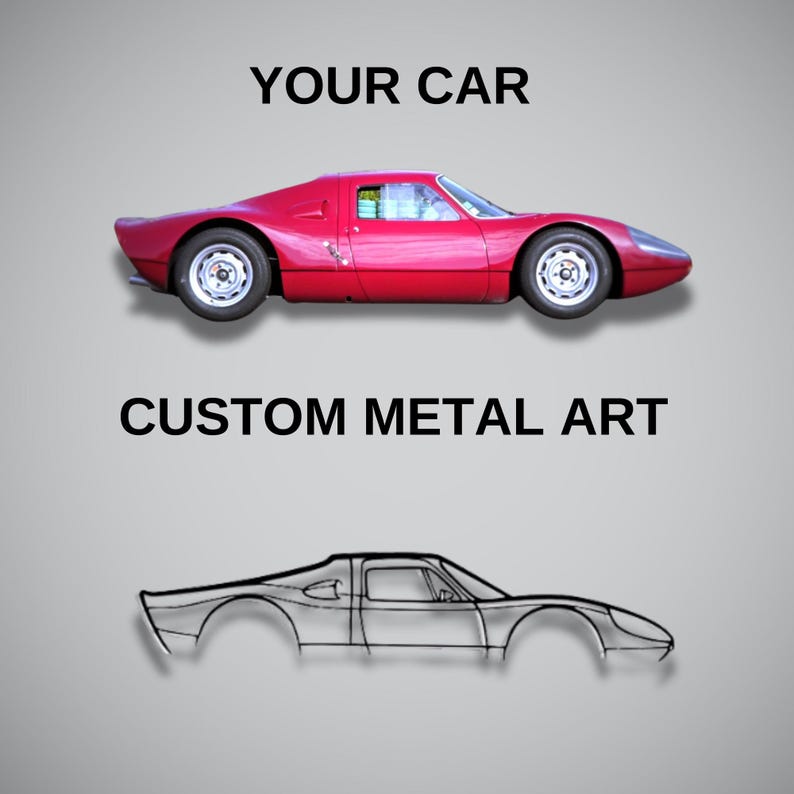 Cutlass Supreme Silhouette Metal Wall Art, Gift for Car Lovers, Car Guy ...