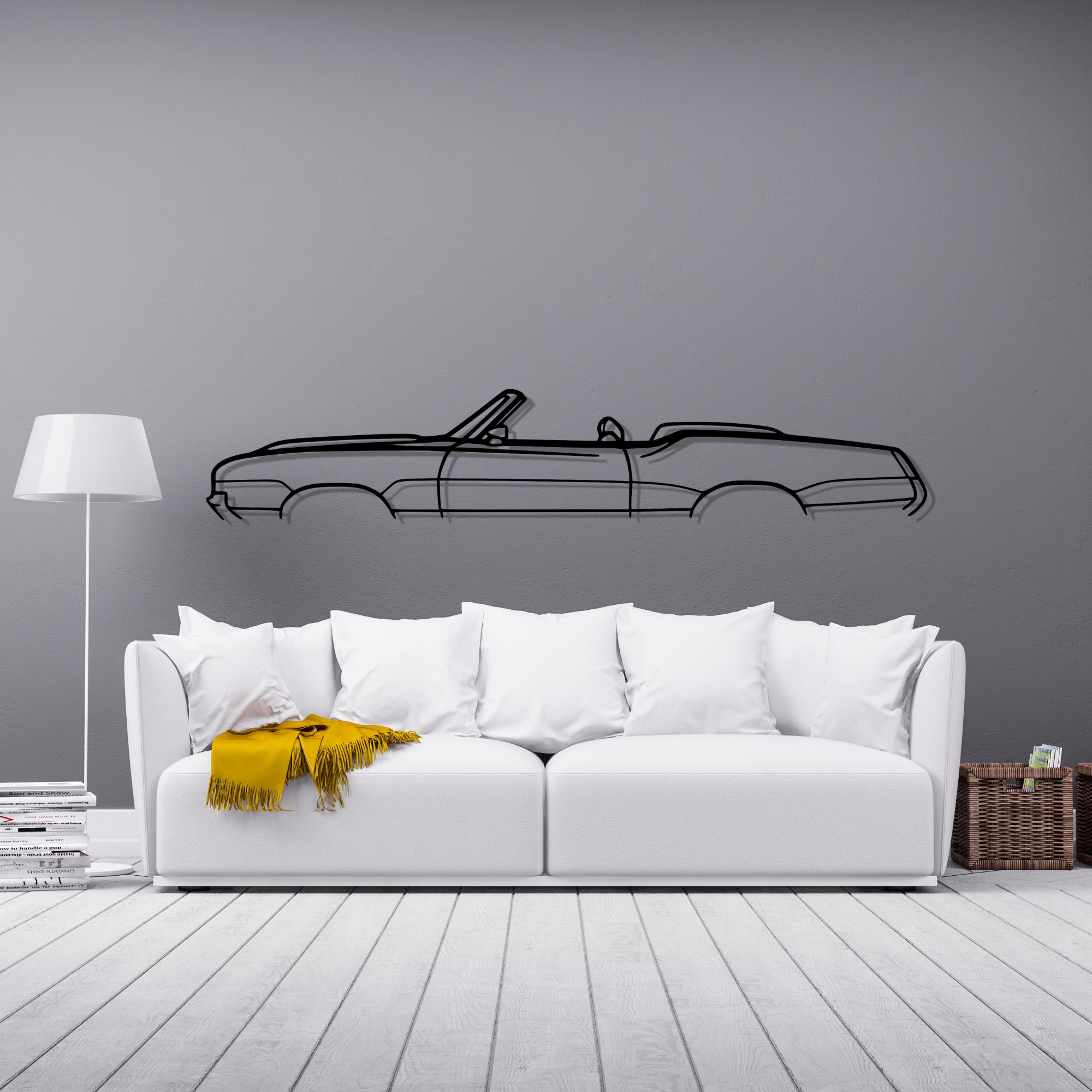 Cutlass Supreme Silhouette Metal Wall Art, Gift for Car Lovers, Car Guy ...