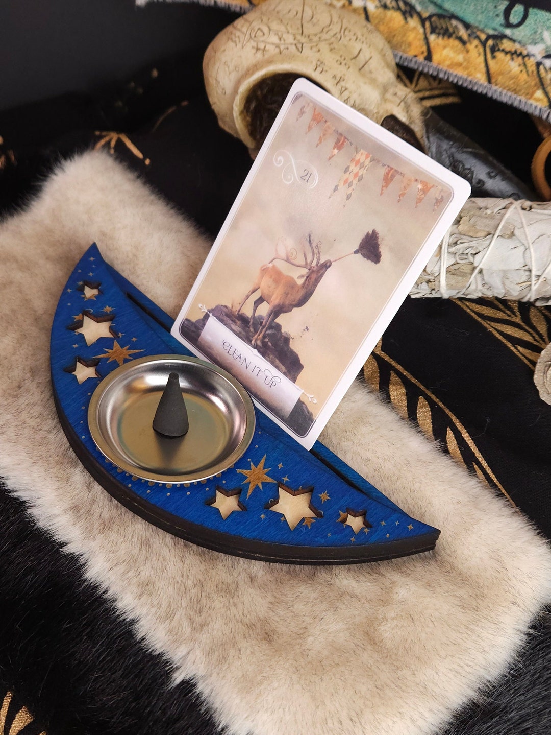 Oracle Card Holder, Oracle Card of the Day, Occult Decor, Occult Altar ...