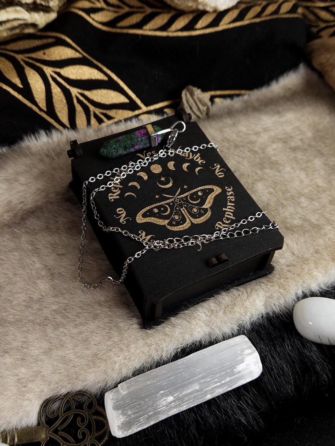 Pendulum Board Tarot Card Holder and Box, Oracle Card of the Day ...