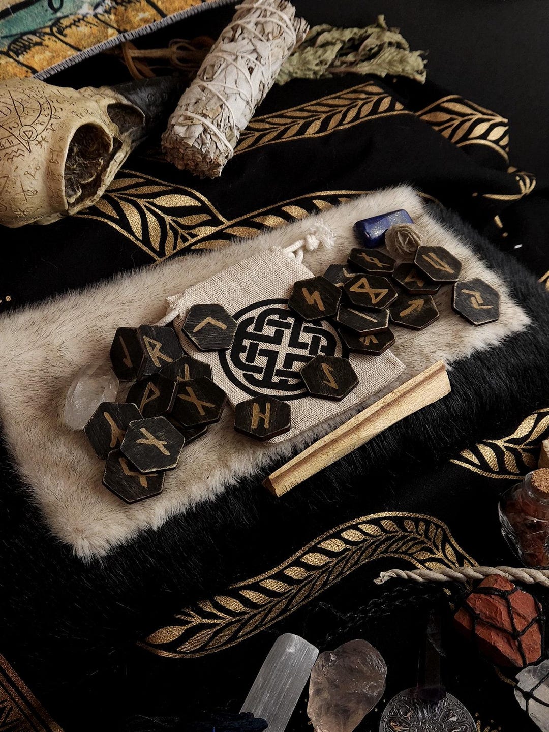 Fenrir Runes, Rune Magic, Nordic Runes, Rune Accessories, Occult Gifts ...