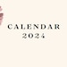 2024 Digital Calendar - Etsy