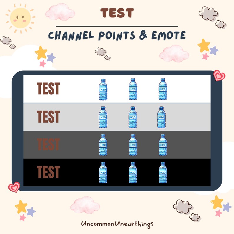 Water Bottle Emote & Channel Points for Twitch, Youtube, Discord ...