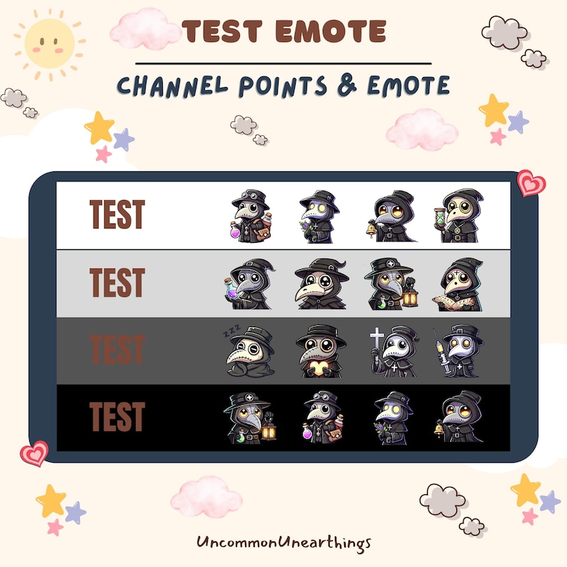 Plague Doctor Emote Set | Spooky Emote | Creepy Emote | Horror | Twitch ...