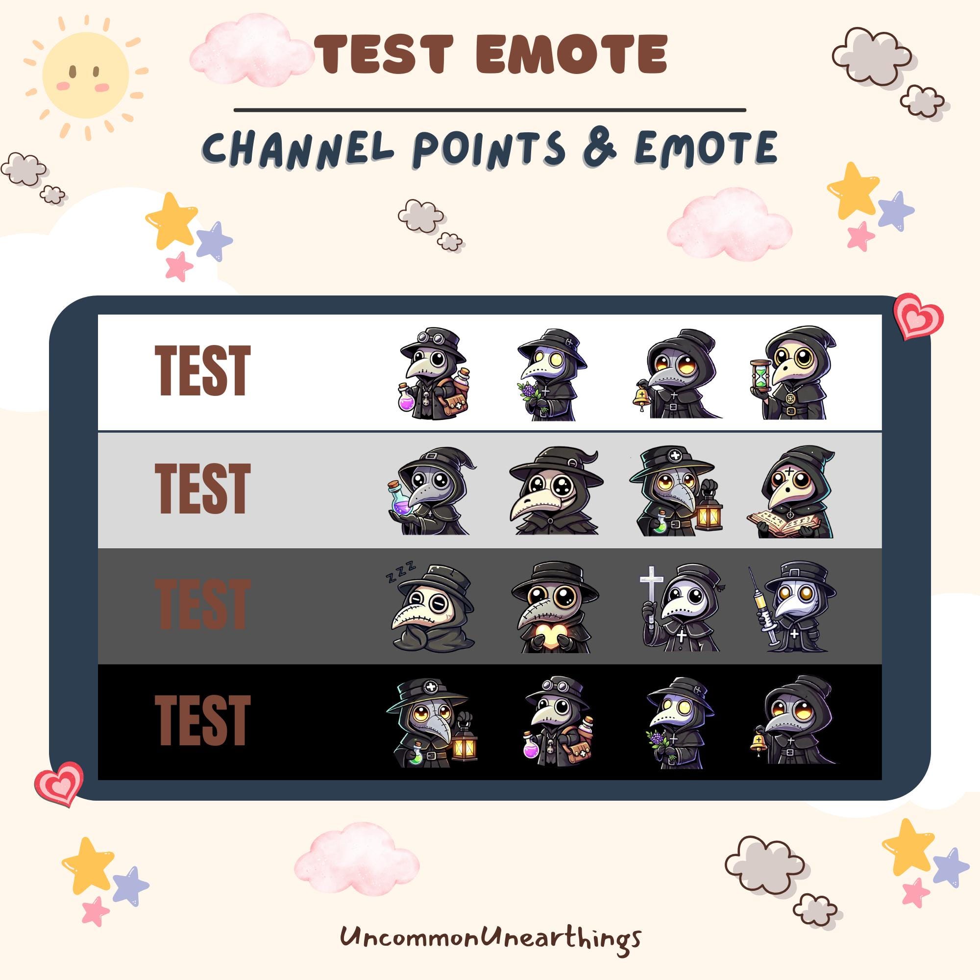 Plague Doctor Emote Set | Spooky Emote | Creepy Emote | Horror | Twitch ...