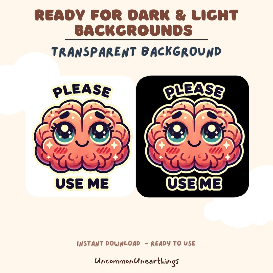 Please Use Me Brain Emote, Cute Kawaii Twitch & Discord Reaction Meme ...