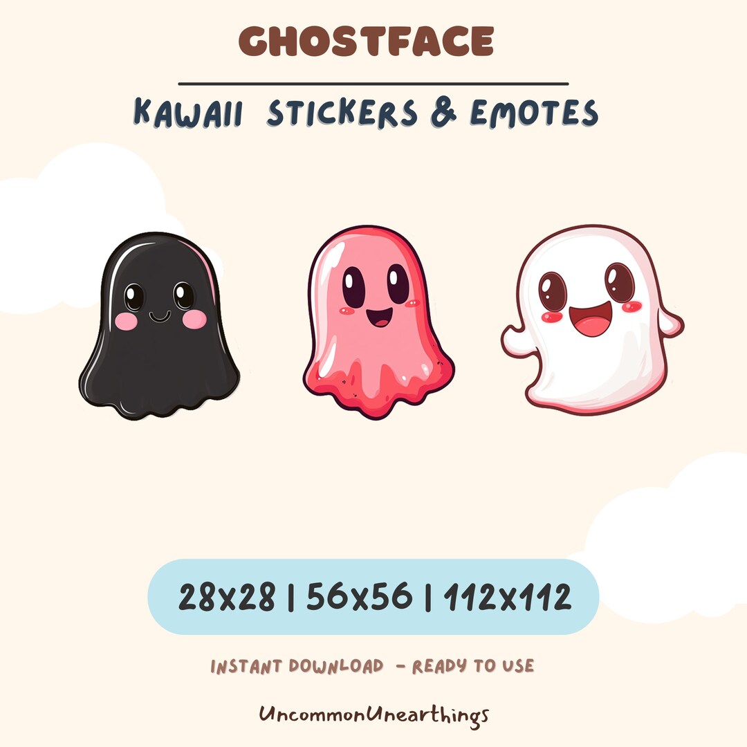 Adorable Ghostly Emotes for Spooky Discord Servers – Customize Your ...