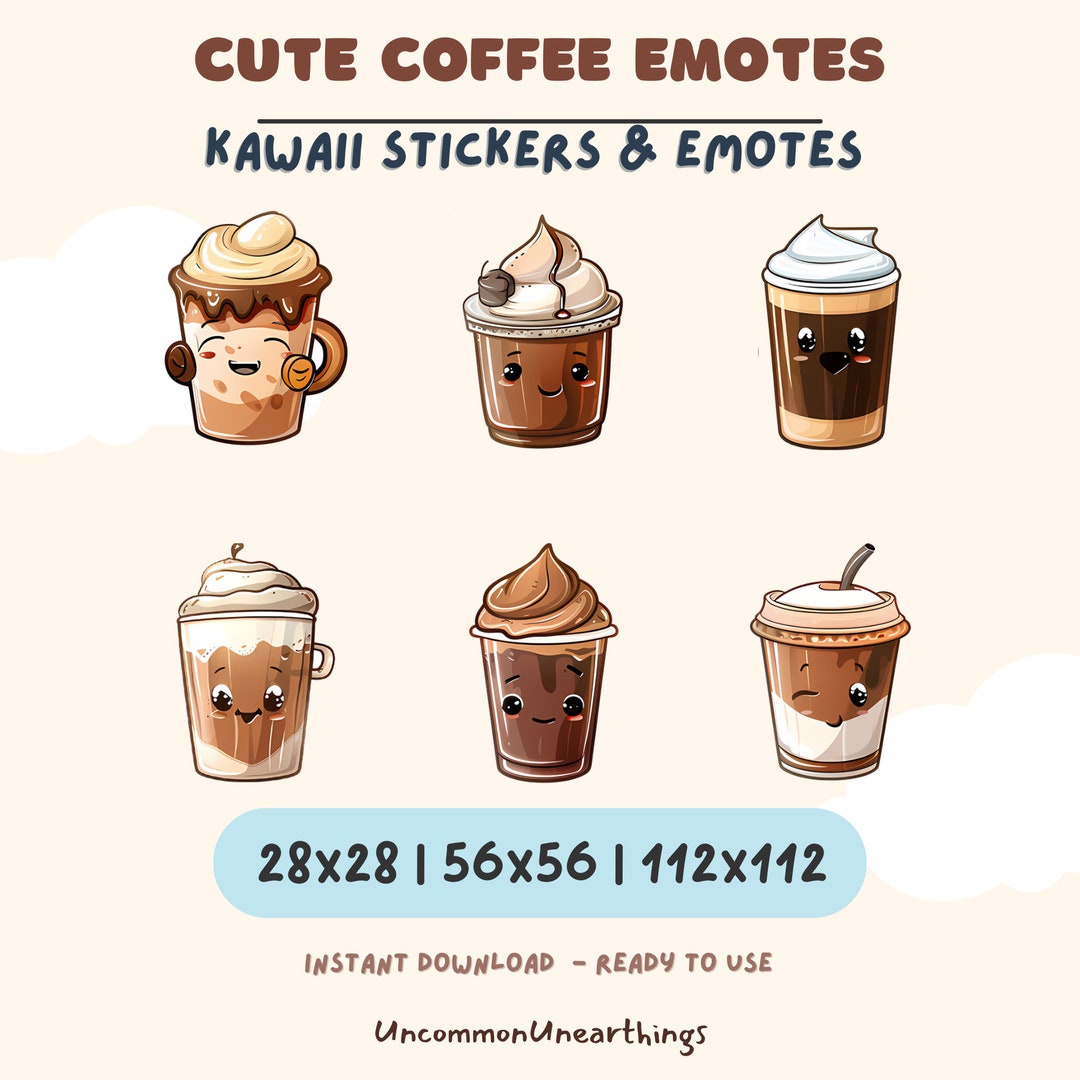 Adorable Coffee Emotes for Twitch Streamers: Espresso, Latte ...