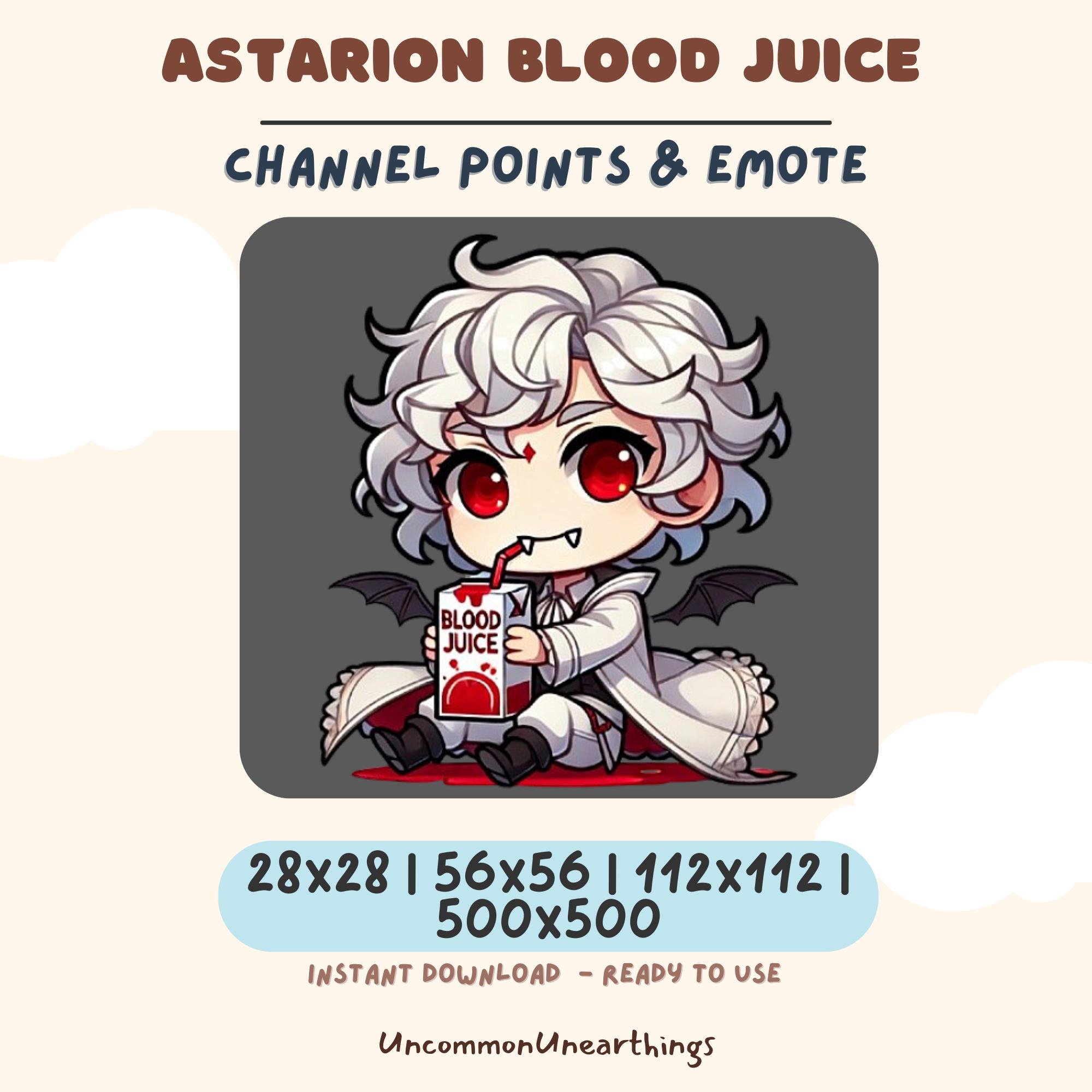 Astarion Blood Juice Emote | BG3 Twitch Channel Points | Baldur’s Gate ...