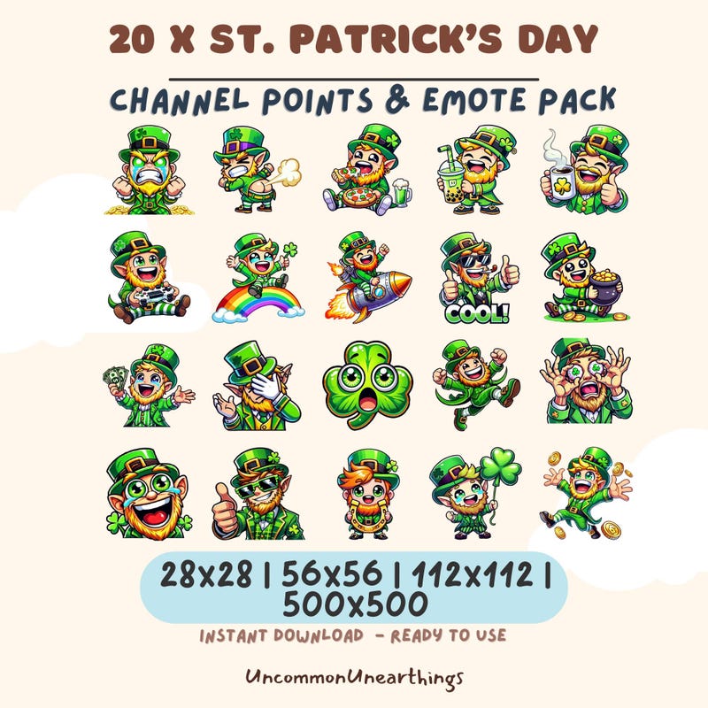 Lucky Emote - Etsy