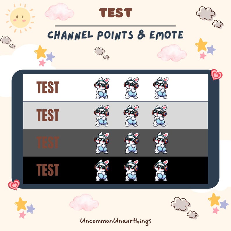 Twerk Bunny Animated Emote & Channel Points Icon | Cute Kawaii Emote ...
