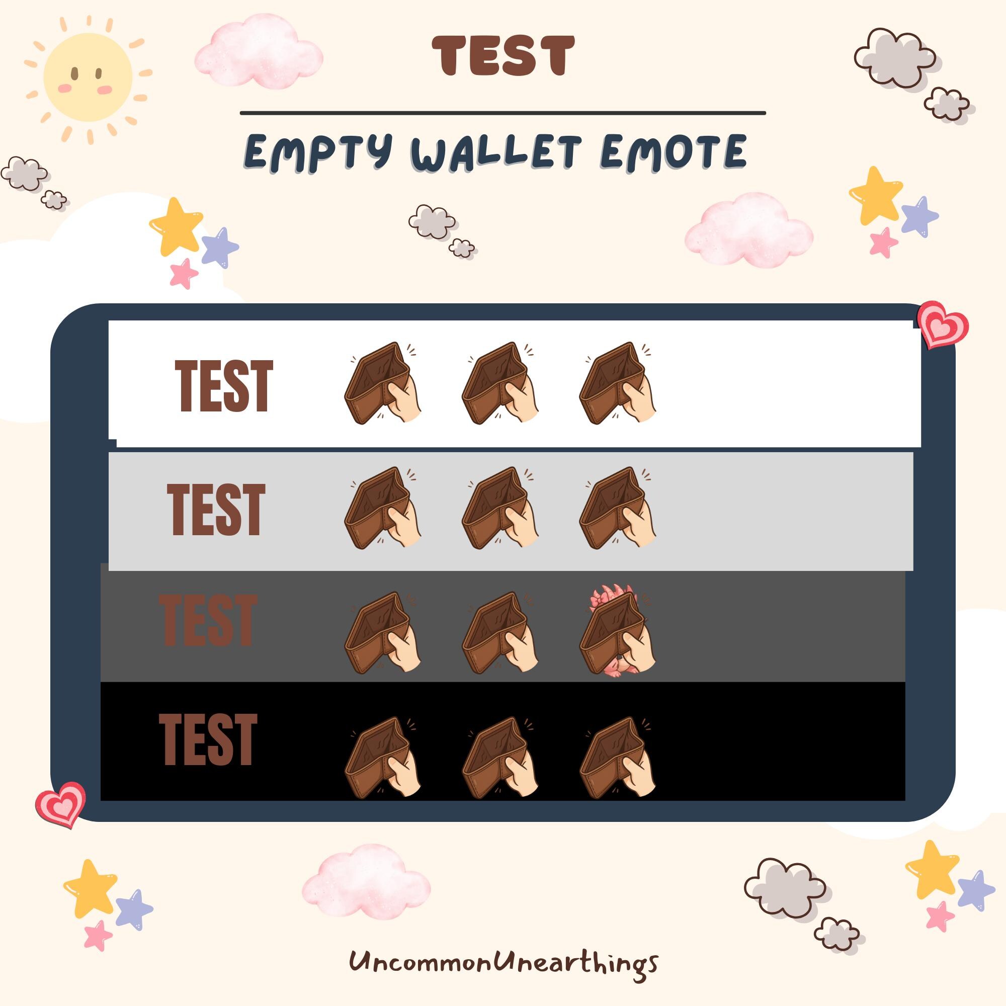 Empty Wallet Emote for Twitch, Broke Meme Channel Points, Sub Badge ...