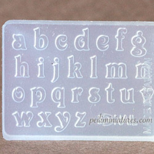 Alphabet Block Letters Miniature Mold | Etsy