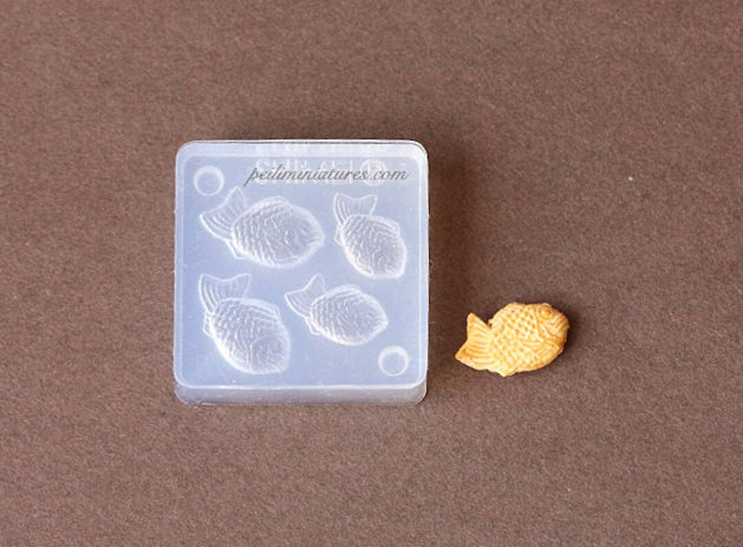 Dollhouse Miniature Taiyaki Mold - Miniature Japanese Fish Shape Cake ...