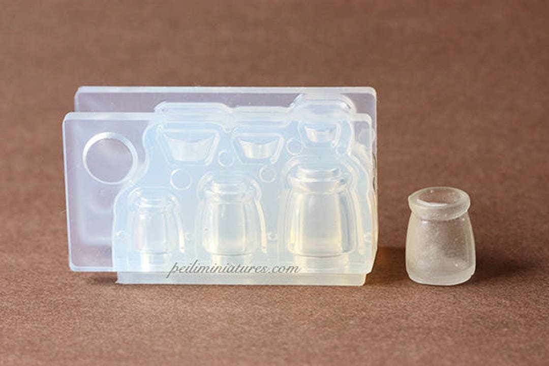 Dollhouse Miniature Milk Custard Jar Silicone Mold - Etsy