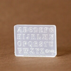 Alphabet Block Letters Miniature Mold - Etsy