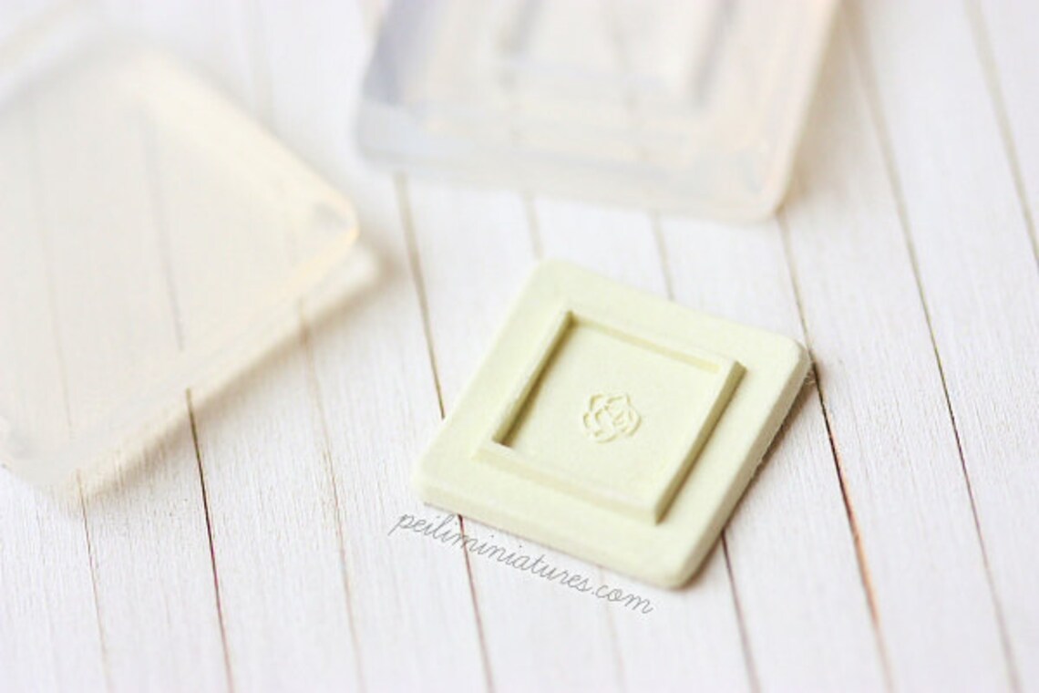 Miniature Clay Mold Push Mold for Square Plate | Etsy